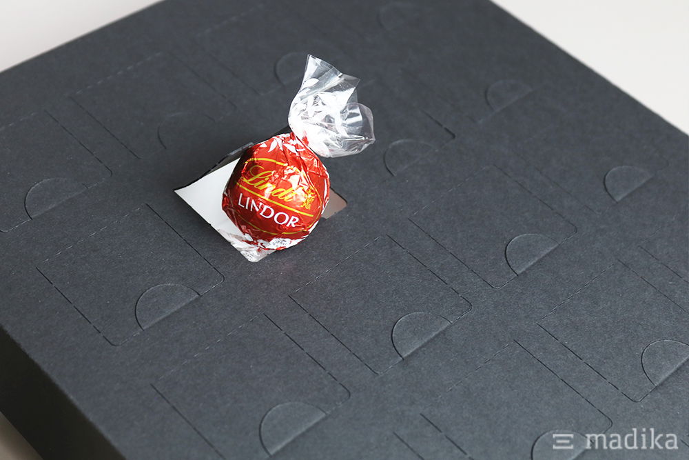Adventskalender mit Lindt Lindor Pralinen auf madika.de